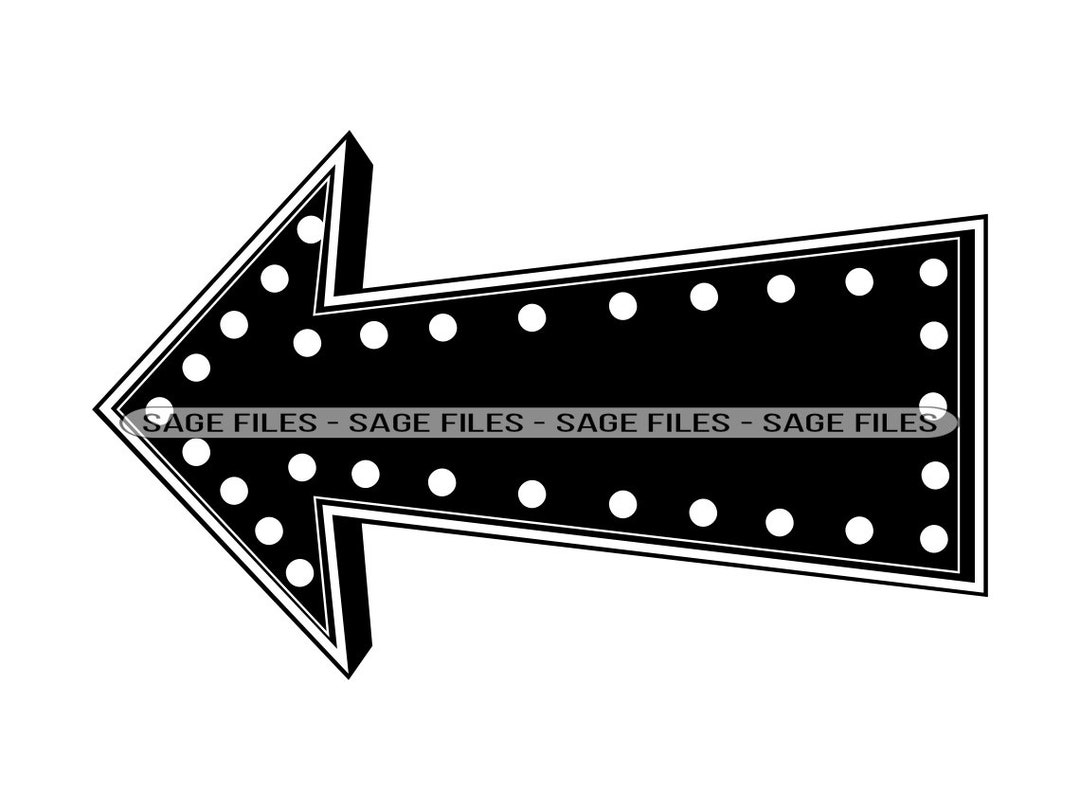 Neon Arrow Sign SVG, Direction Arrow Svg, Arrow Clipart, Arrow Files ...