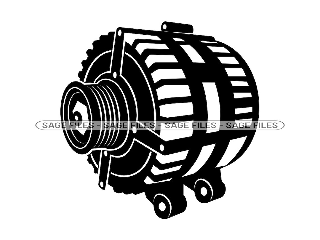 Car Alternator SVG, Mechanic Svg, Car Alternator Clipart, Car ...