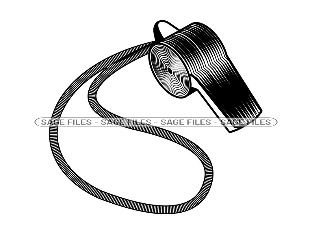 Whistle 2 SVG, Whistle SVG, Referee Svg, Whistle Clipart, Whistle Files ...