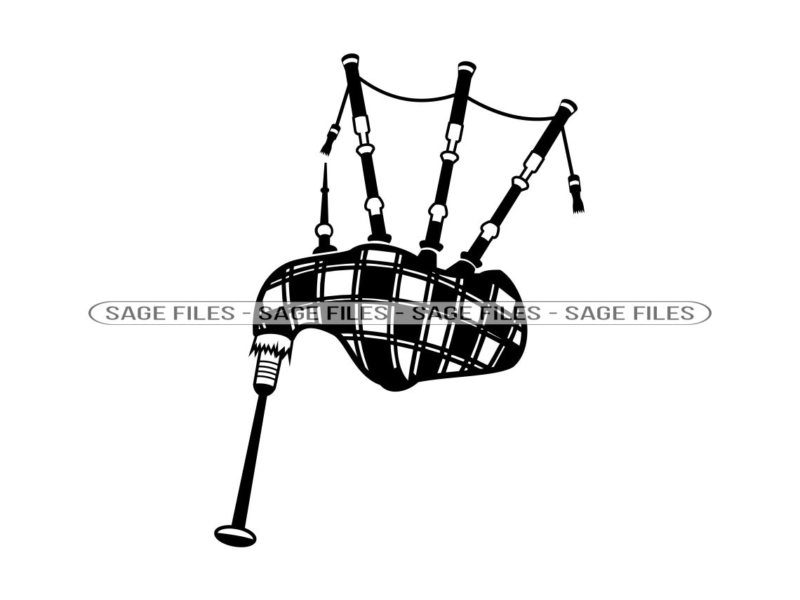 Bag Pipes SVG, Bag Pipes Clipart, Bag Pipes Files for Cricut, Bag Pipes ...