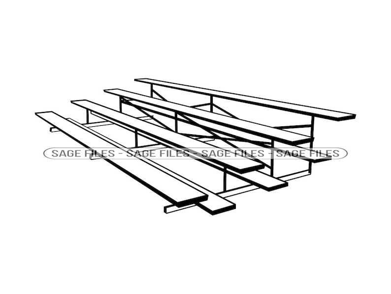 Bleachers #2 SVG, Bleachers SVG, Sport Svg, Stadium Svg, Bleachers ...