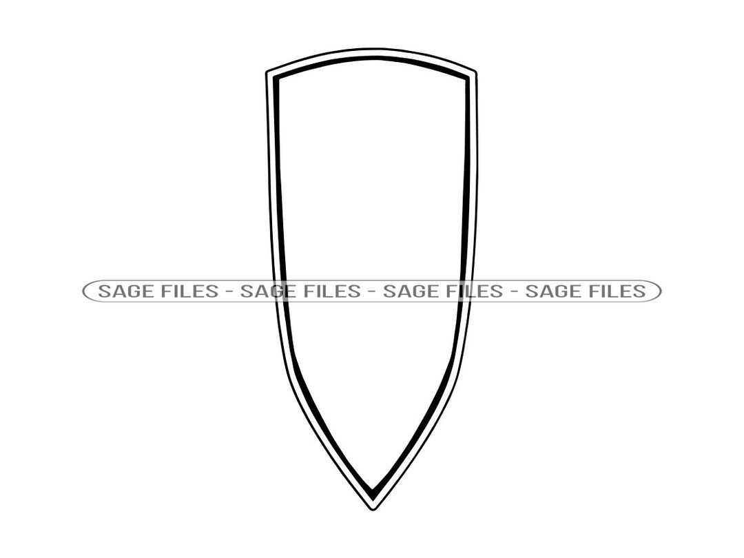 Shield Outline SVG Armor Knight Shield Clipart Shield - Etsy Canada