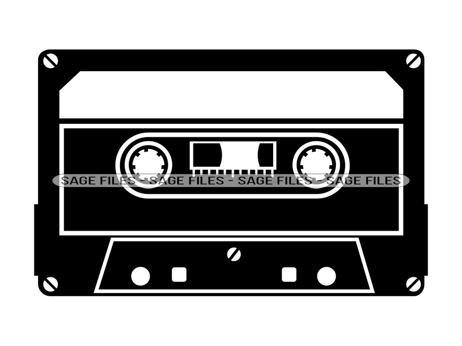 Cassette Tape SVG, Audio Cassette Svg, Audio Tape Svg, Cassette Clipart ...