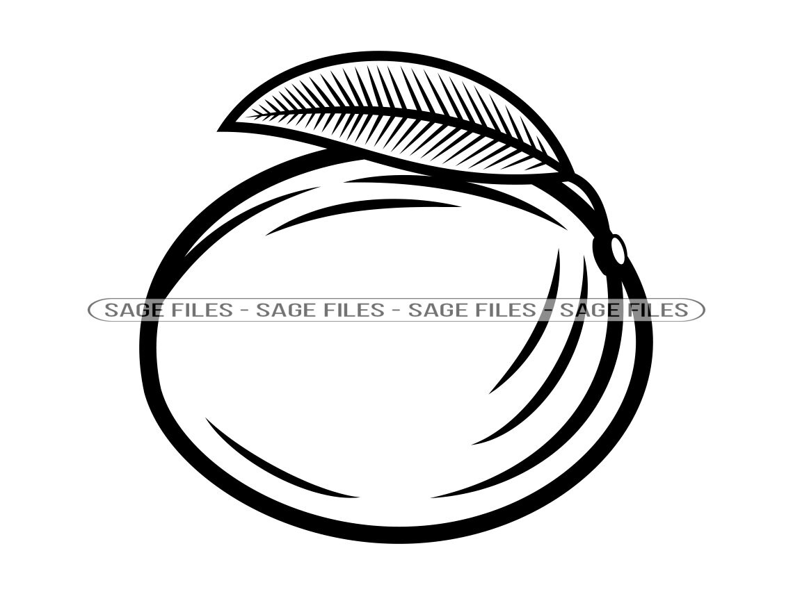 Mango SVG Fruit Svg Mango Clipart Mango Files for Cricut - Etsy