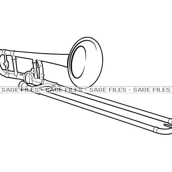 Trombone Svg - Etsy