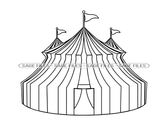 Circus Tent Outline