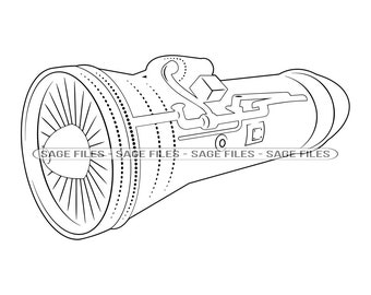 Jet Engine Svg - Etsy