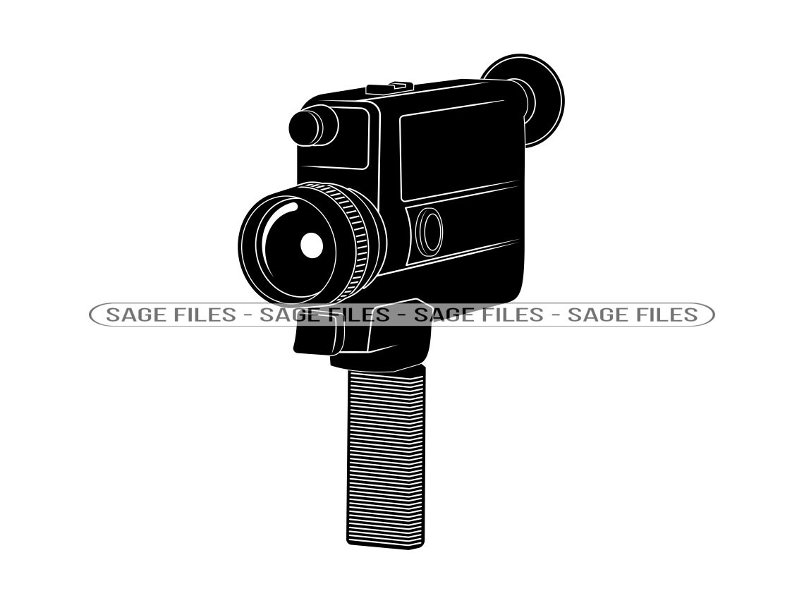 Super 8 Camera SVG 2, Video Camera Svg, Super 8 Camera Clipart, Super 8 ...