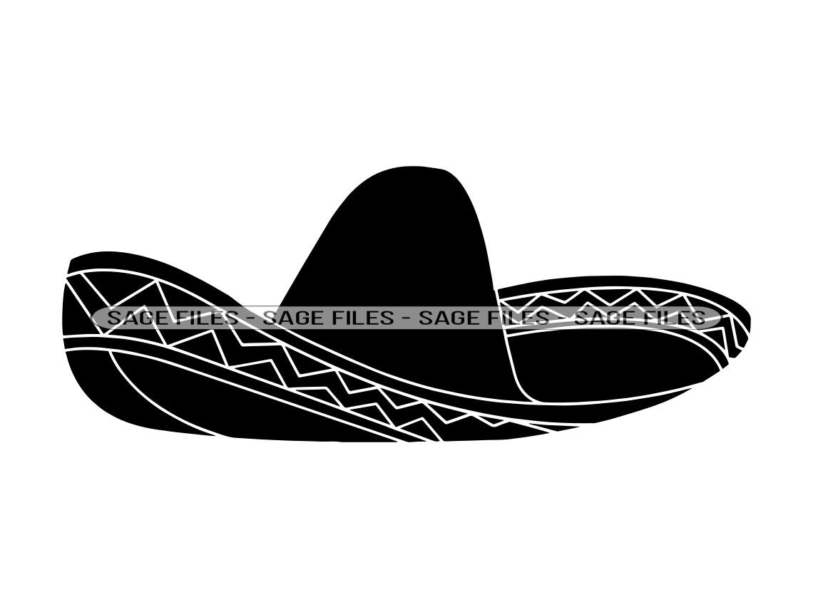 Sombrero #16 SVG, Sombrero SVG, Hat Svg, Sombrero Clipart, Sombrero ...