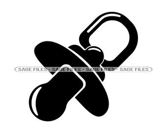 Pacifier Outline SVG, Baby SVG, Baby Shower SVG, Pacifier Clipart ...