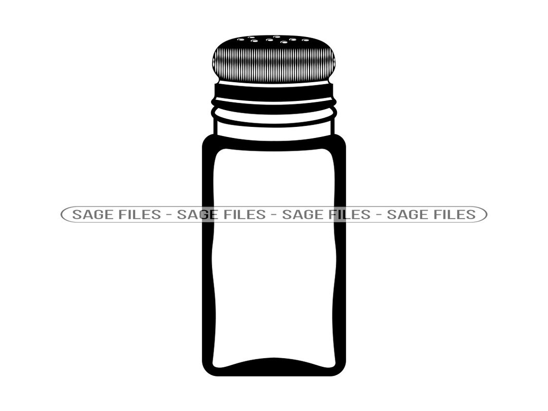 Salt Shaker #2 SVG, Salt Shaker SVG, Salt SVG, Salt Shaker Clipart ...