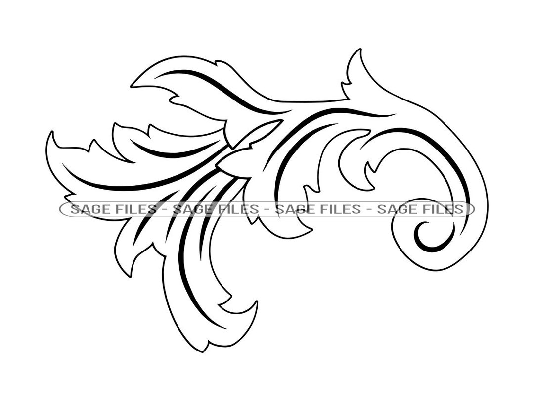 Decorative Element Outline 4 SVG, Decorative Svg, Decorative Clipart ...