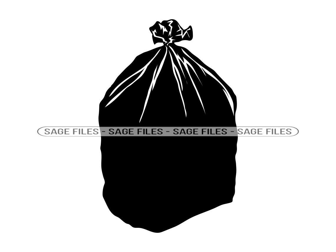 Garbage Bag SVG, Trash Bag SVG, Garbage Bag Clipart, Garbage Bag Files ...