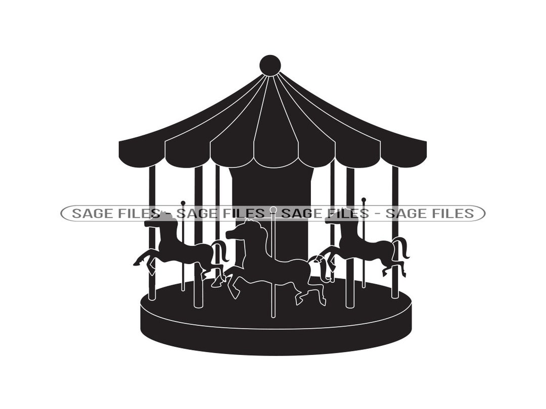 Carousel #3 SVG, Carousel SVG, Fair Svg, Carousel Clipart, Carousel ...