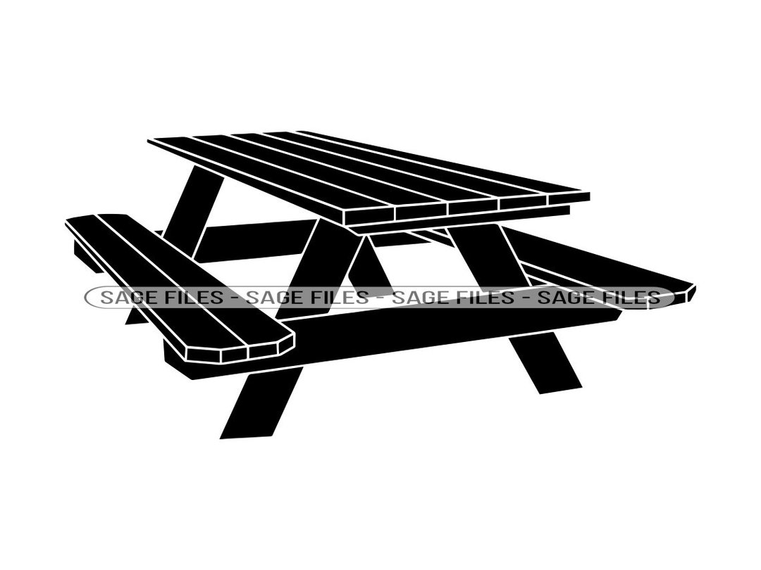 Picnic Table #2 SVG, Picnic Table Svg, Picnic Svg, BBQ Svg, Picnic ...