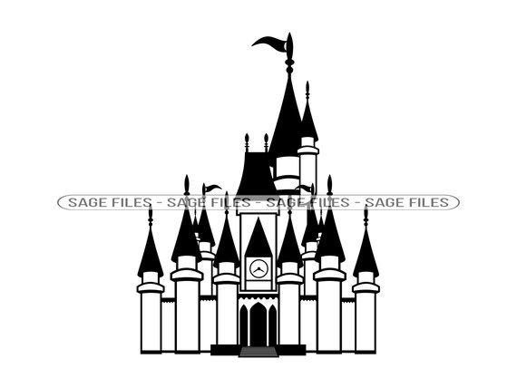 Castle 4 SVG Castle Svg Castle Clipart Castle Files for - Etsy