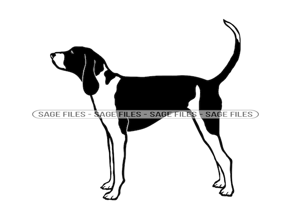 Treeing Walker Coonhound SVG Dog Svg Treeing Walker - Etsy UK