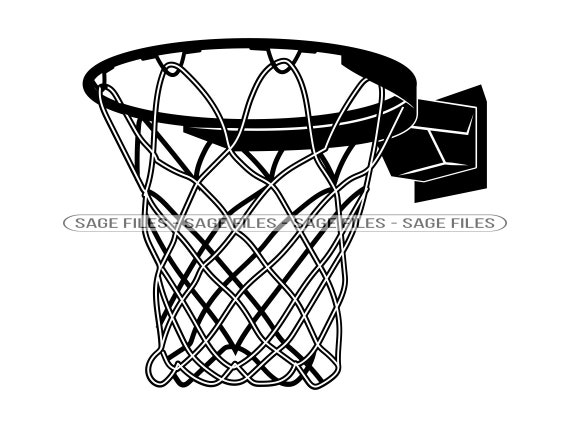 Basketball Hoop 6 SVG Basketball Net SVG Basketball Hoop - Etsy