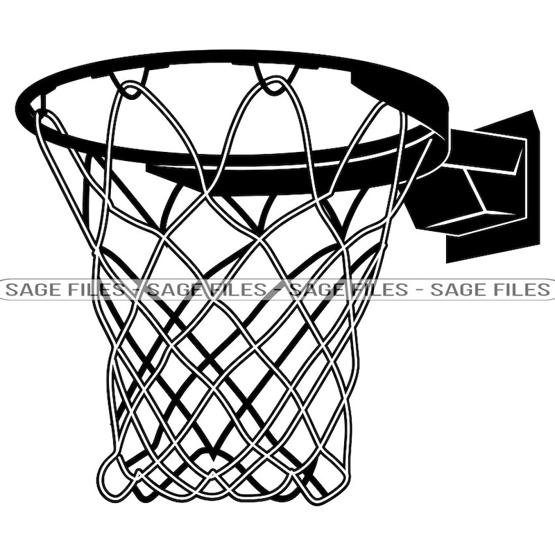 Basketball Net Svg - Etsy