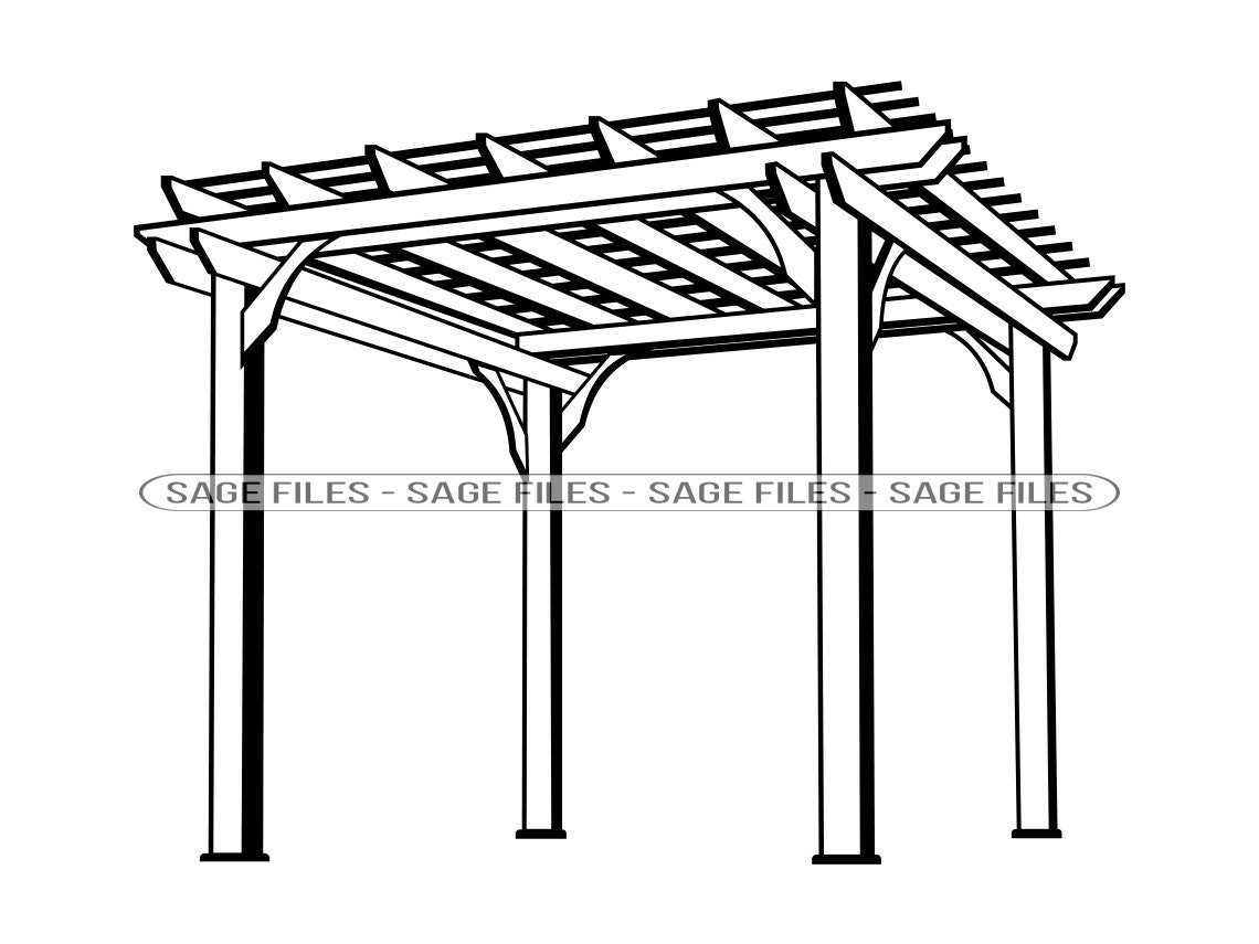 Pergola SVG Canopy Svg Pergola Clipart Pergola Files for - Etsy Ireland
