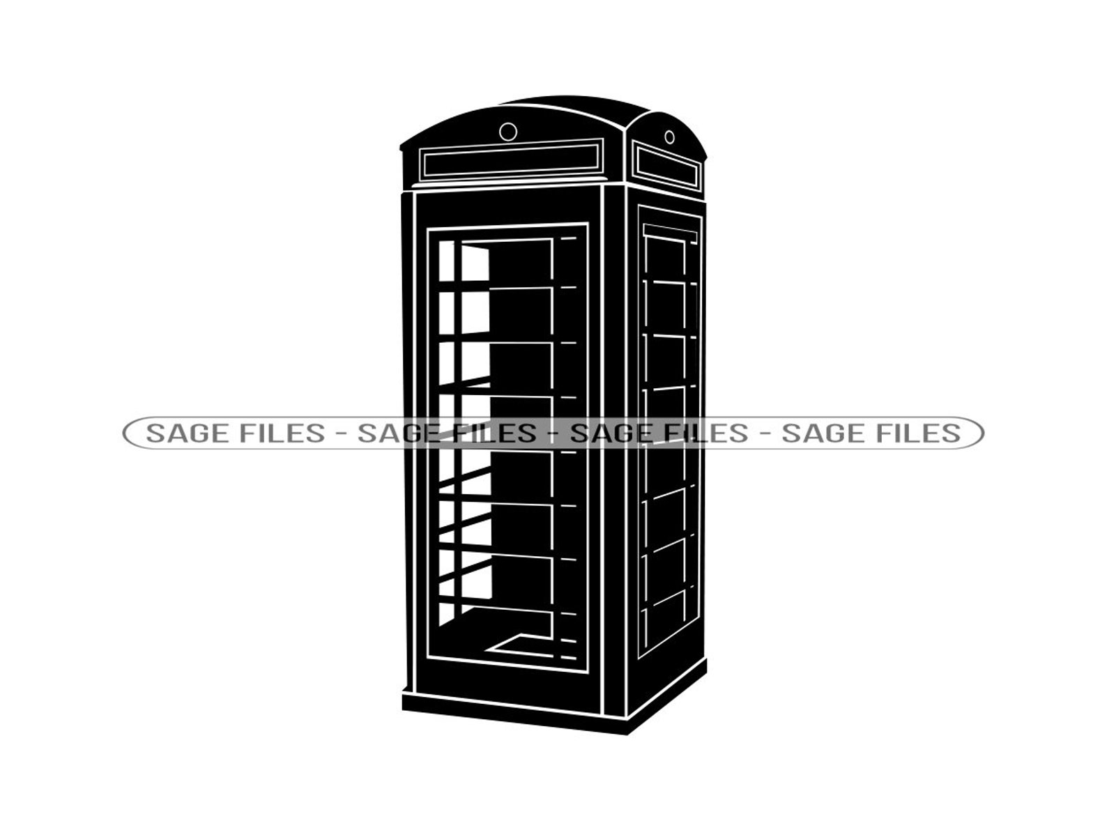 London Phone Booth SVG, Phone Booth Svg, Phone Booth Clipart, Phone ...