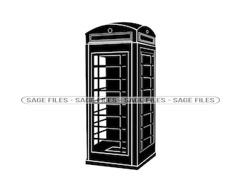 London Phone Booth Svg - Etsy