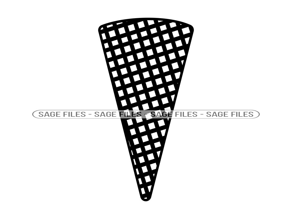 Ice Cream Cone Svg Ice Cream Cone Clipart Ice Cream Cone Etsy