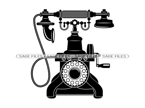 Retro Phone SVG Phone Svg Rotary Phone Svg Phone Clipart - Etsy