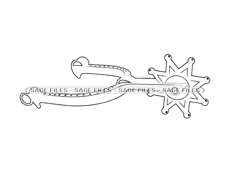 Spurs Outline SVG Spurs SVG Cowboy Svg Spurs Clipart Spurs - Etsy New ...