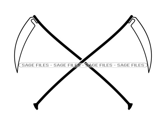 Scythe Clipart Black And White
