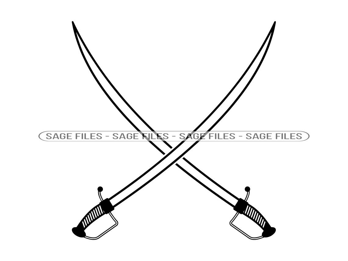 Sabre Logo SVG, Sabre SVG, Arms SVG, Medieval Weapon Svg, Sabre Clipart ...