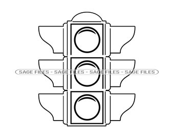 Traffic Light SVG, Traffic Light Clipart, Traffic Light Cut Files for ...