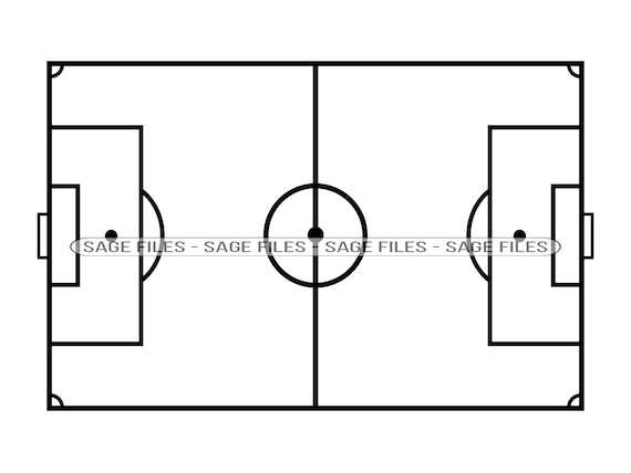 Soccer Field SVG Soccer Field Clipart Soccer Field Files for - Etsy