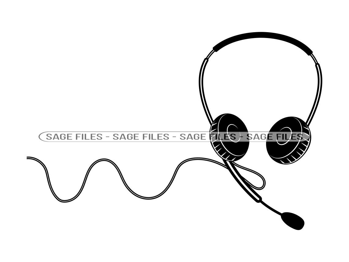 Customer Support Logo SVG, Headset Svg, Headphones SVG, Customer ...