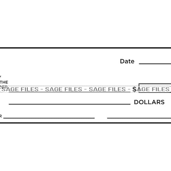 Blank Check Svg - Etsy