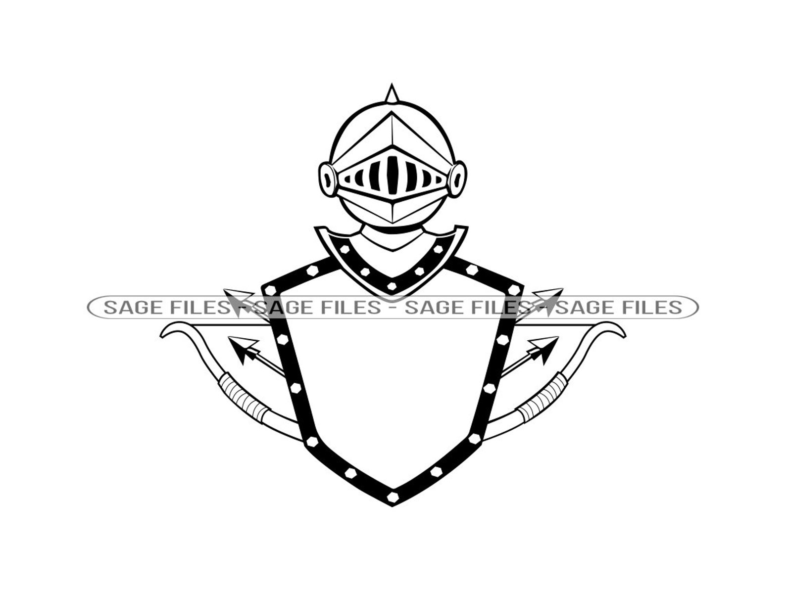 Knight Armor SVG Shield Svg Knight Svg Arrows Svg Knight - Etsy