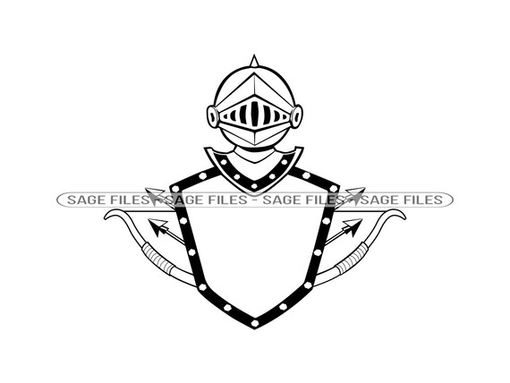 Knight Armor SVG Shield Svg Knight Svg Arrows Svg Knight - Etsy