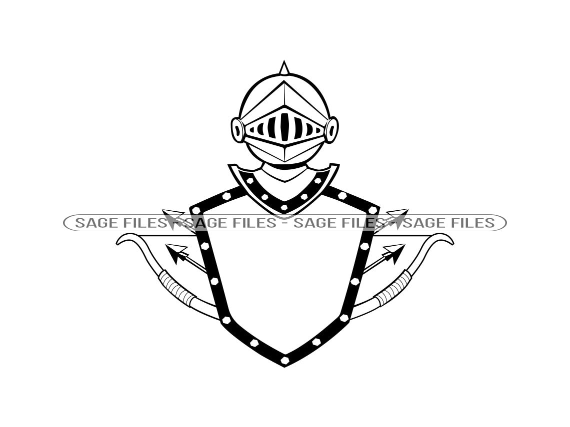 Knight Armor SVG Shield Svg Knight Svg Arrows Svg Knight - Etsy