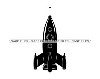 Space Rocket Launch SVG, Rocketship SVG, Spaceship SVG, Rocket Svg ...
