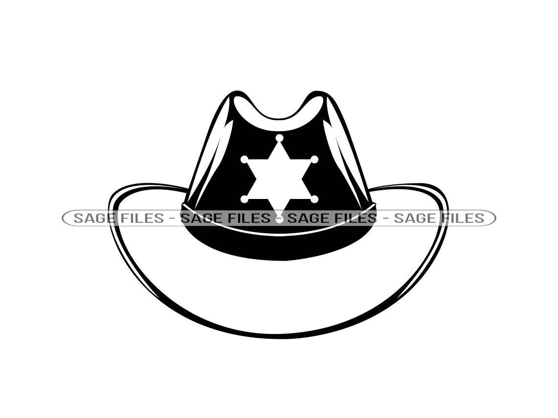Sheriff Hat 2 SVG Sheriff Svg Police Svg Trooper Sheriff - Etsy