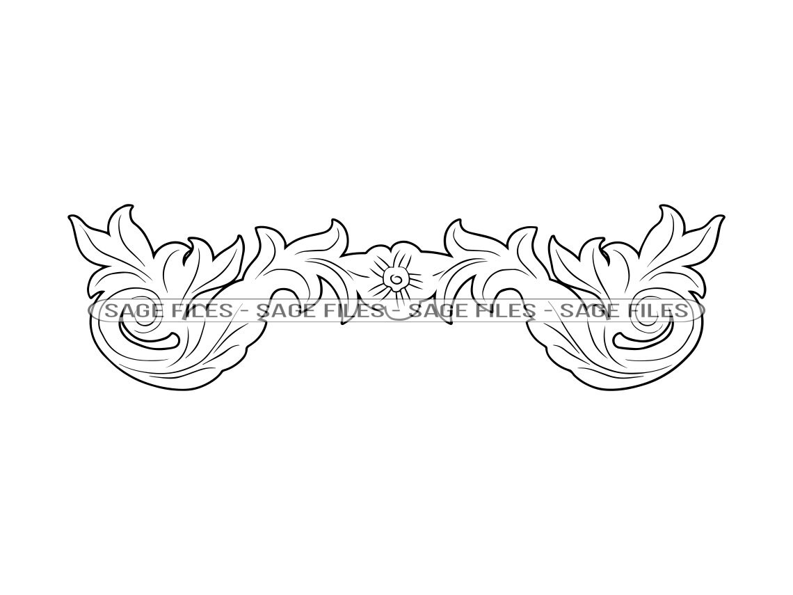 Separator Outline 6 SVG Separator SVG Decorative Svg - Etsy