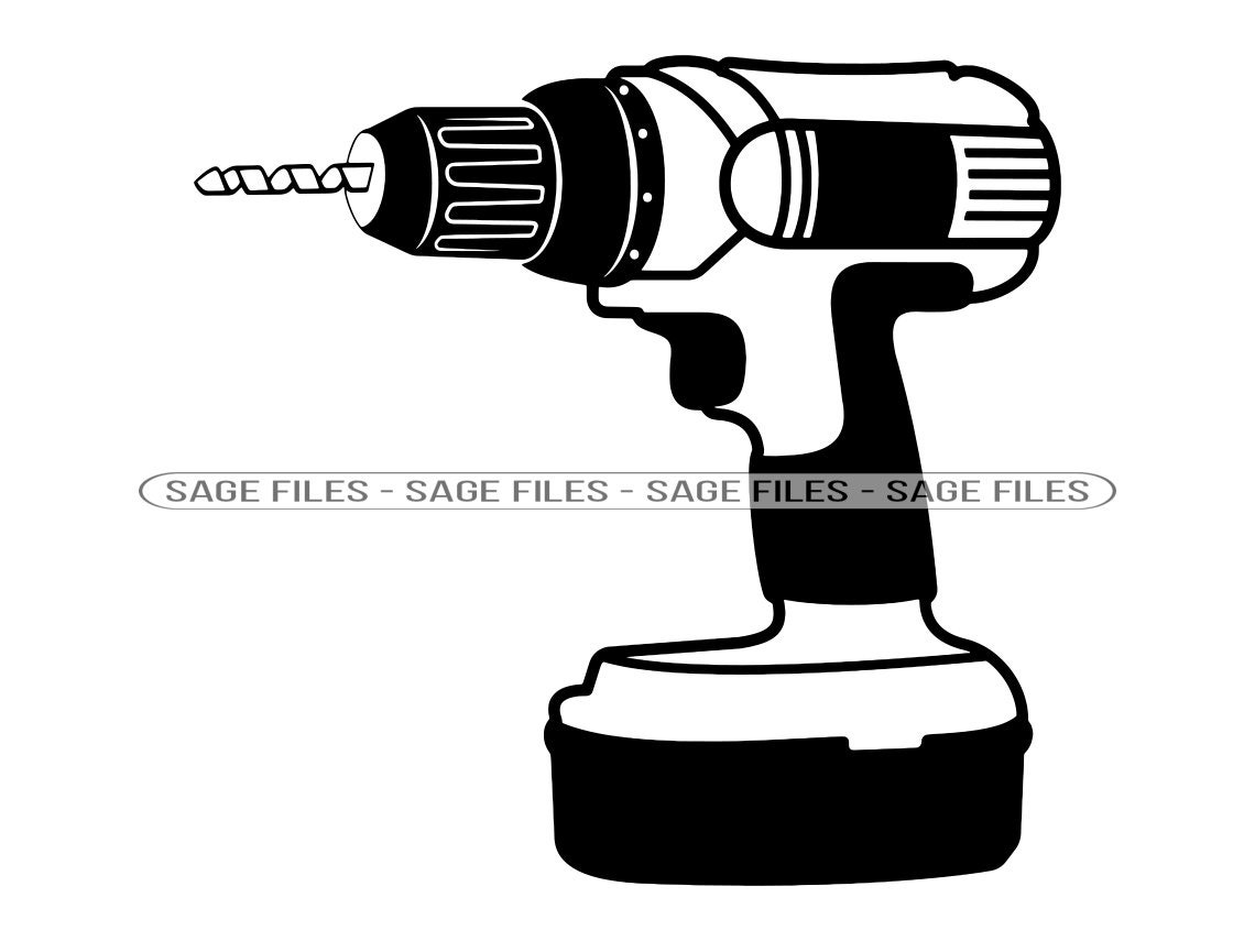 Drill #3 SVG, Drill SVG, Contractor Svg, Handyman Svg, Drill Clipart ...
