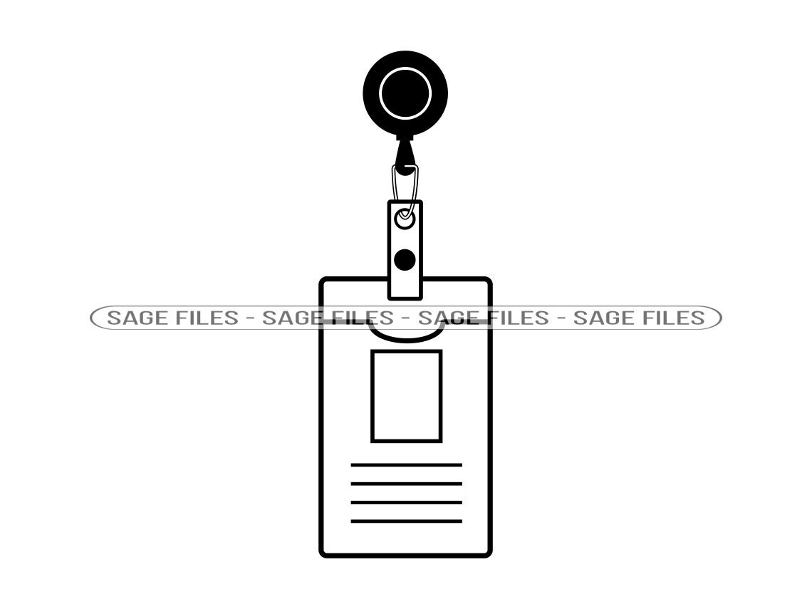ID 3 Svg ID Svg ID Card Svg Lanyard Svg Id Clipart Id - Etsy