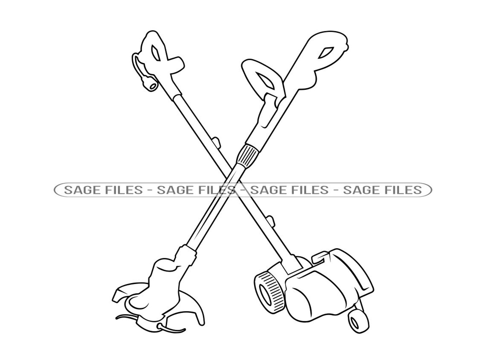 Landscaping Logo Outline 2 SVG, Landscape Edger, Gardening, Landscaping ...