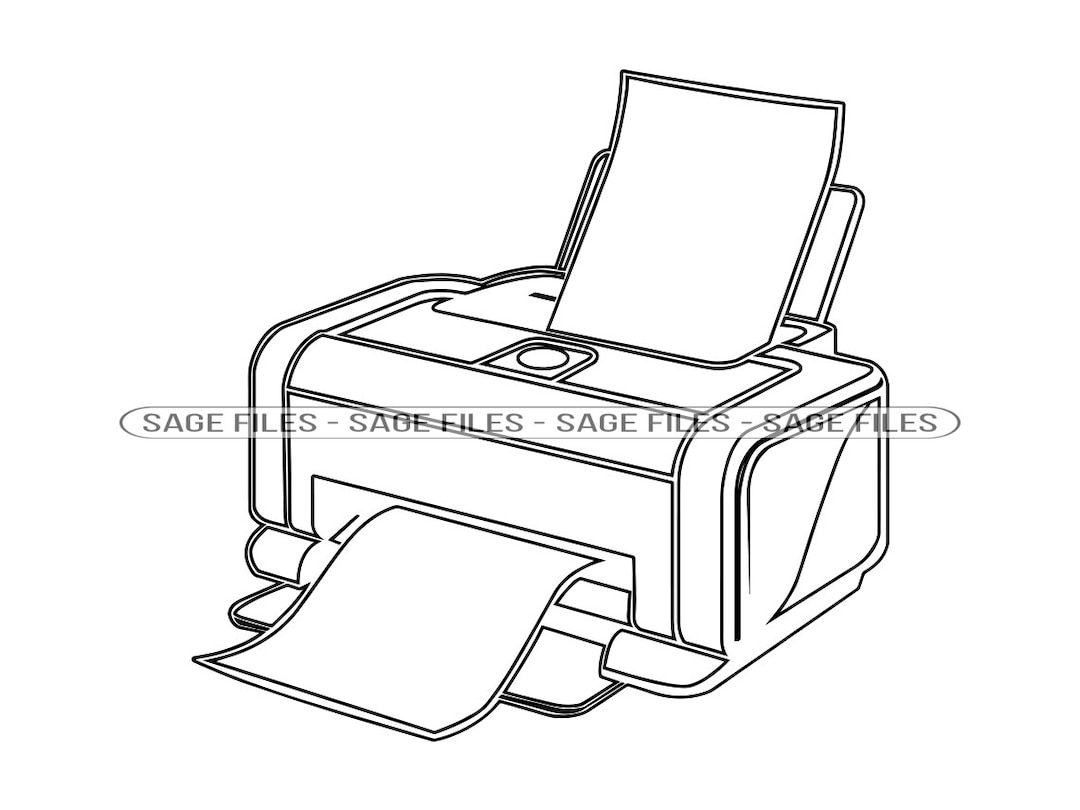 Printer 4 SVG Printer SVG Printing Svg Office Svg Printer - Etsy