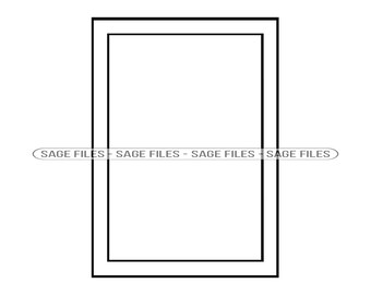 Picture Frame Outline Svg - Etsy