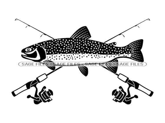 Rainbow Trout Fishing SVG Fishing Logo Svg Fish Svg Fishing - Etsy