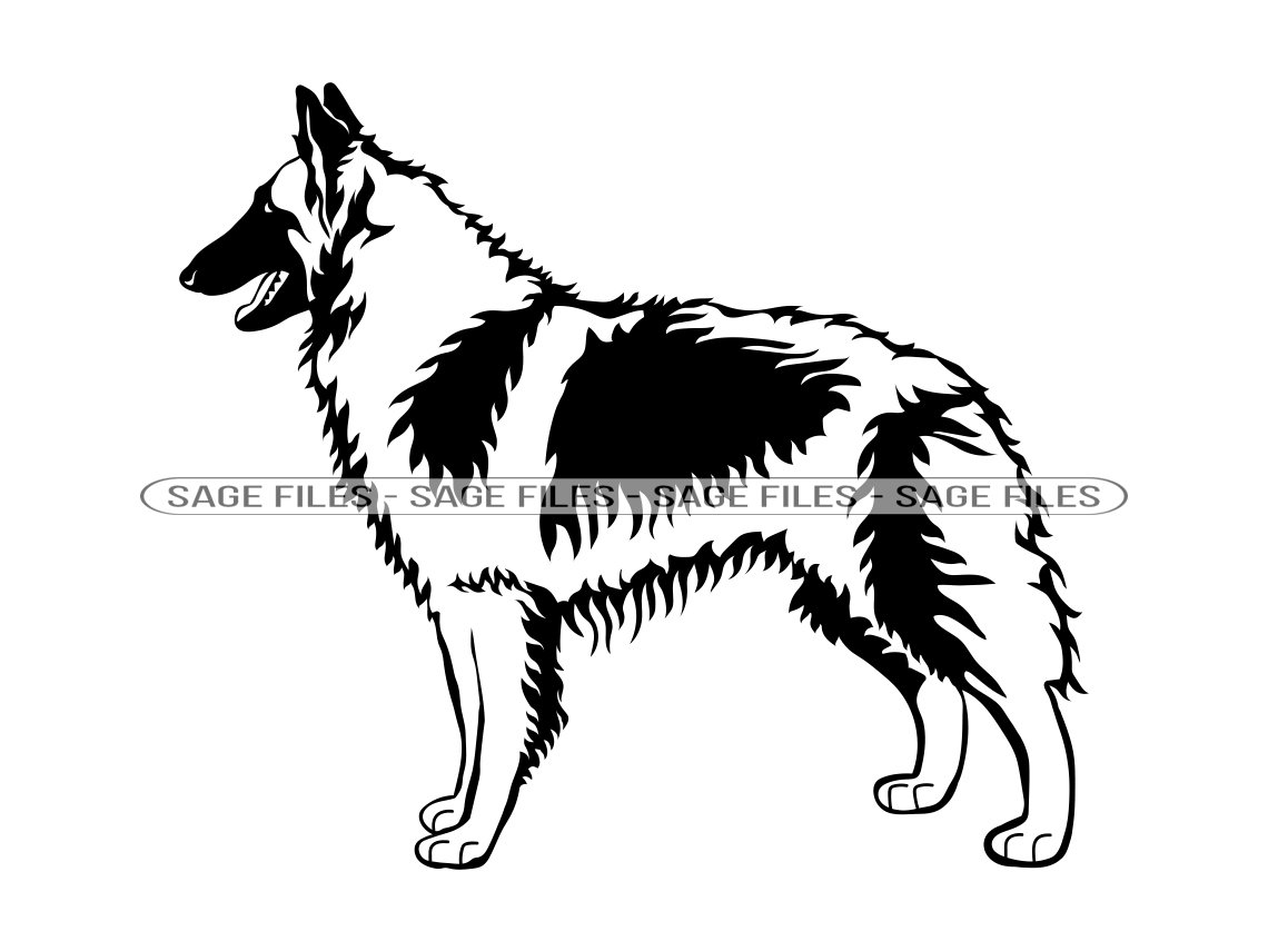 Belgian Tervuren SVG, Dog Svg, Belgian Tervuren Clipart, Belgian ...