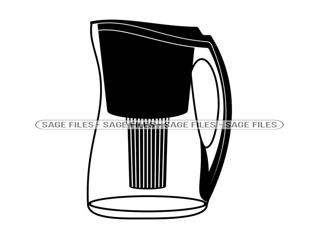 Water Pitcher SVG, Water Pitcher Clipart, Water Pitcher Files for ...