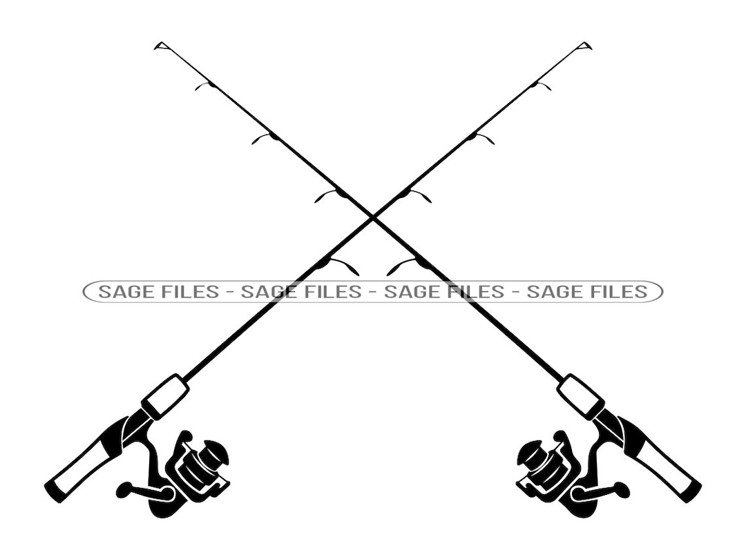 Fishing Rod Logo SVG, Fishing Rod Svg, Fishing Svg, Fishing Clipart ...